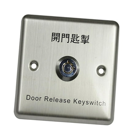 86x86mm Stainless Steel Door Release Keyswitch + Keys Home Access ...
