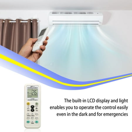 Universal Air Conditioner Remote Control Reusable Battery Operated ...