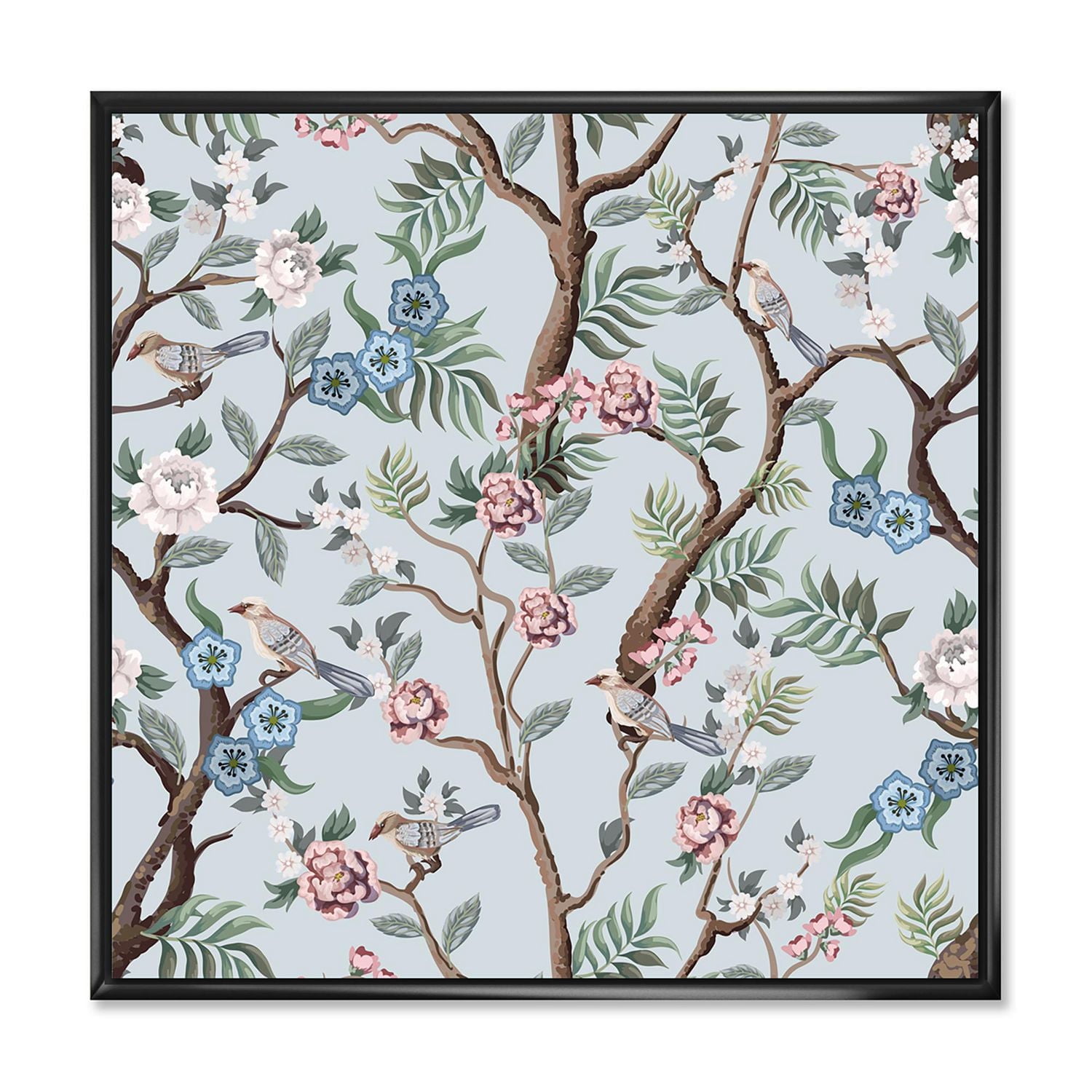 Click here for Designart Chinoiserie With Birds And Peonies X Flo... prices