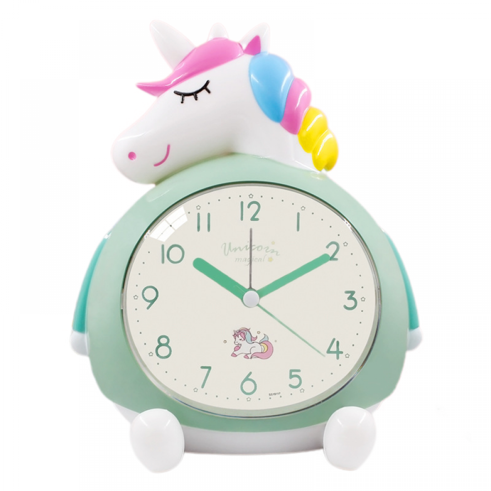 SAYTAY Unicorns Alarm Clock, Cartoon Alarm Clock Rainbow Unicorn Clock ...
