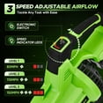 Saker Cordless Leaf Blower with 2x 5.2Ah Batteries, 650CFM, 150MPH, 3 ...
