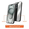 onn. Mirror Glass Screen Protector for iPhone 15 - Mirror Finish ...