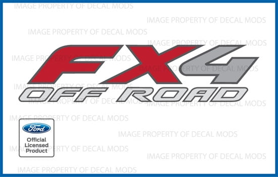 Ford F350 F450 Dually FX4 Off Road decals stickers - DF (1997-2010) bed ...