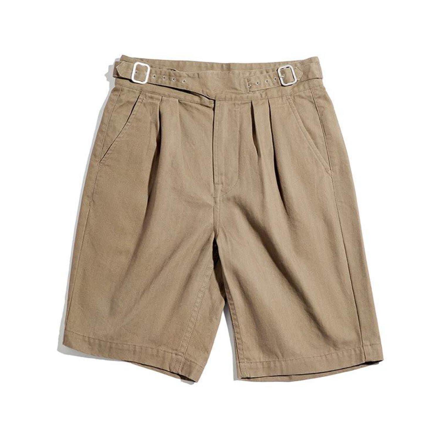 Maden Gurkha Shorts Pants Men Straight High Waist Short Maden Gurkha Shorts Pants Men Straight High Waist Short