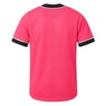 Boys Girls Baseball Jersey Short Sleeve Shirt V Neck Tops Button Down ...