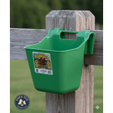 Little Giant 12 Quart Plastic Hook Over Feeder Mountable Livestock Feed ...