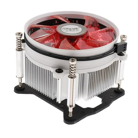 CPU Cooler 90mm 2200 RPM Fan Red LGA1150 LGA1151 LGA1155 LAG1156 ...