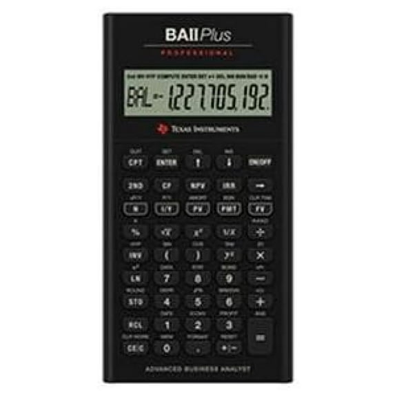 Texas Instruments Financial BA II Plus Professional Calculator ...