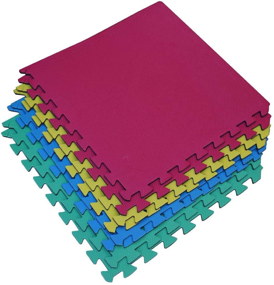 Tapete Piso Foamy 8 Piezas Colores Doble Vista 50 Cm UNIMAT Tapete Piso Foamy Multiusos ...