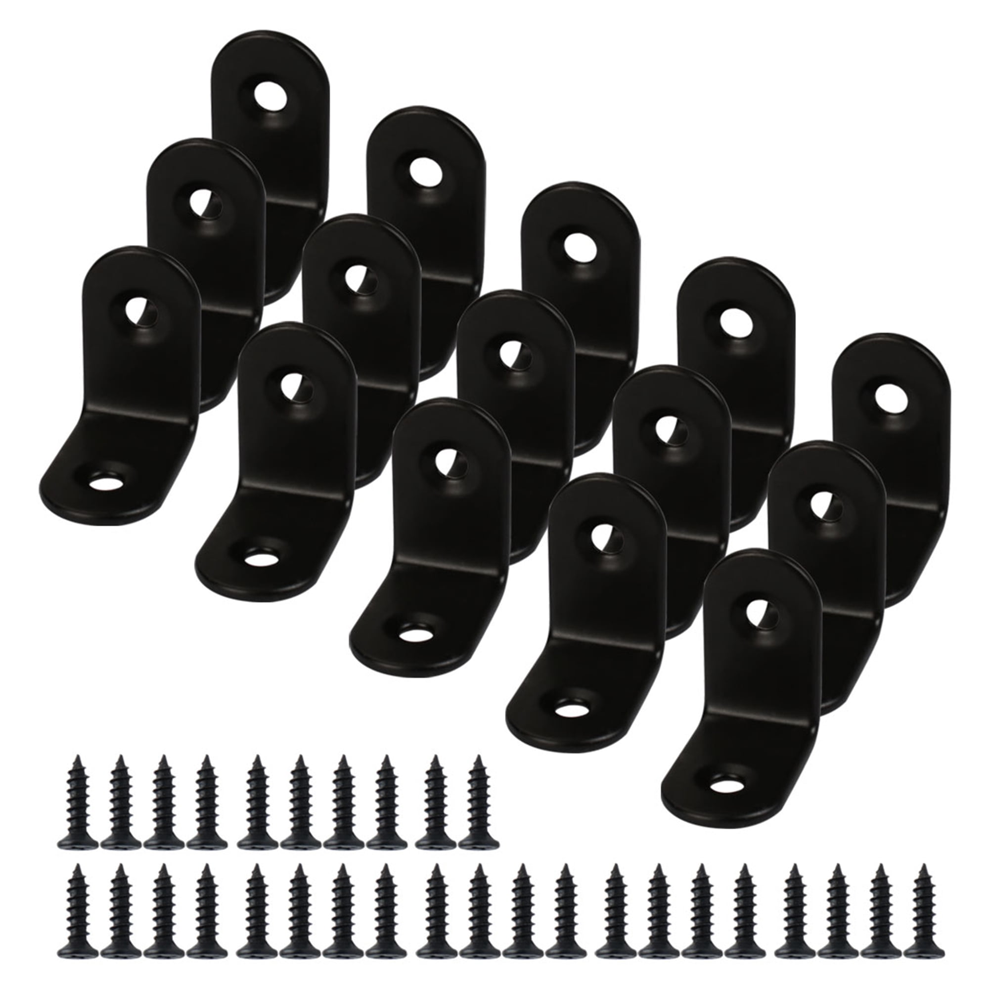 25 x 25mm Angle Bracket Stainless Steel Black L Shaped Angle Brackets ...