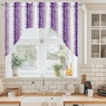Abstract Purple Stripes Swag Valance for Windows, Dreamy Purple ...