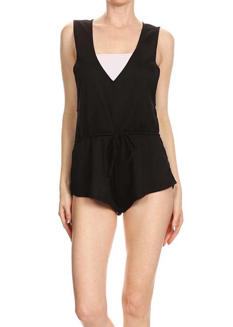 Ladies Light Terry Romper - Walmart.com