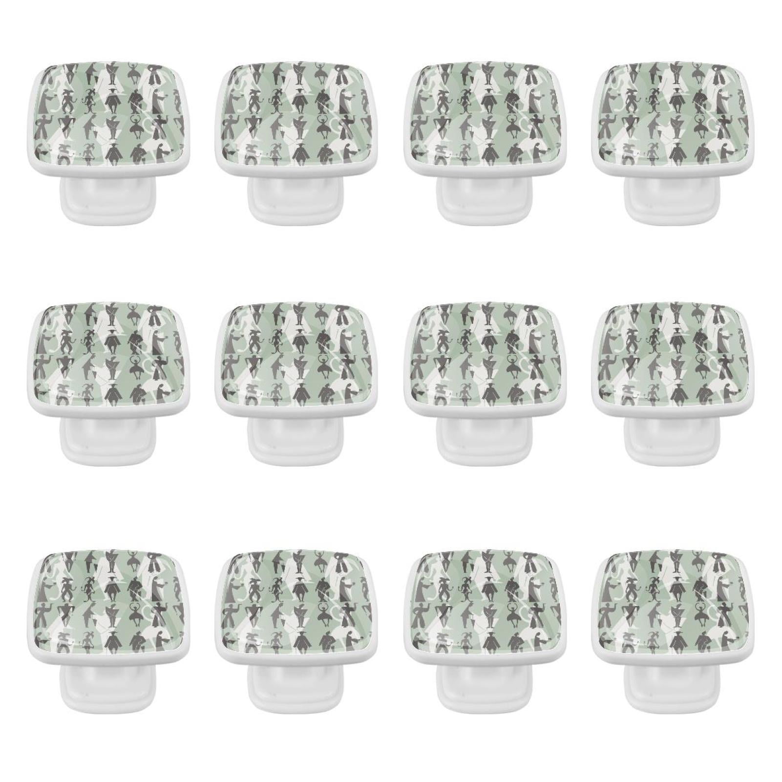 12 Pieces Drawer Pulls Handle Square Wardrobe Cabinet Figure of a Man ...