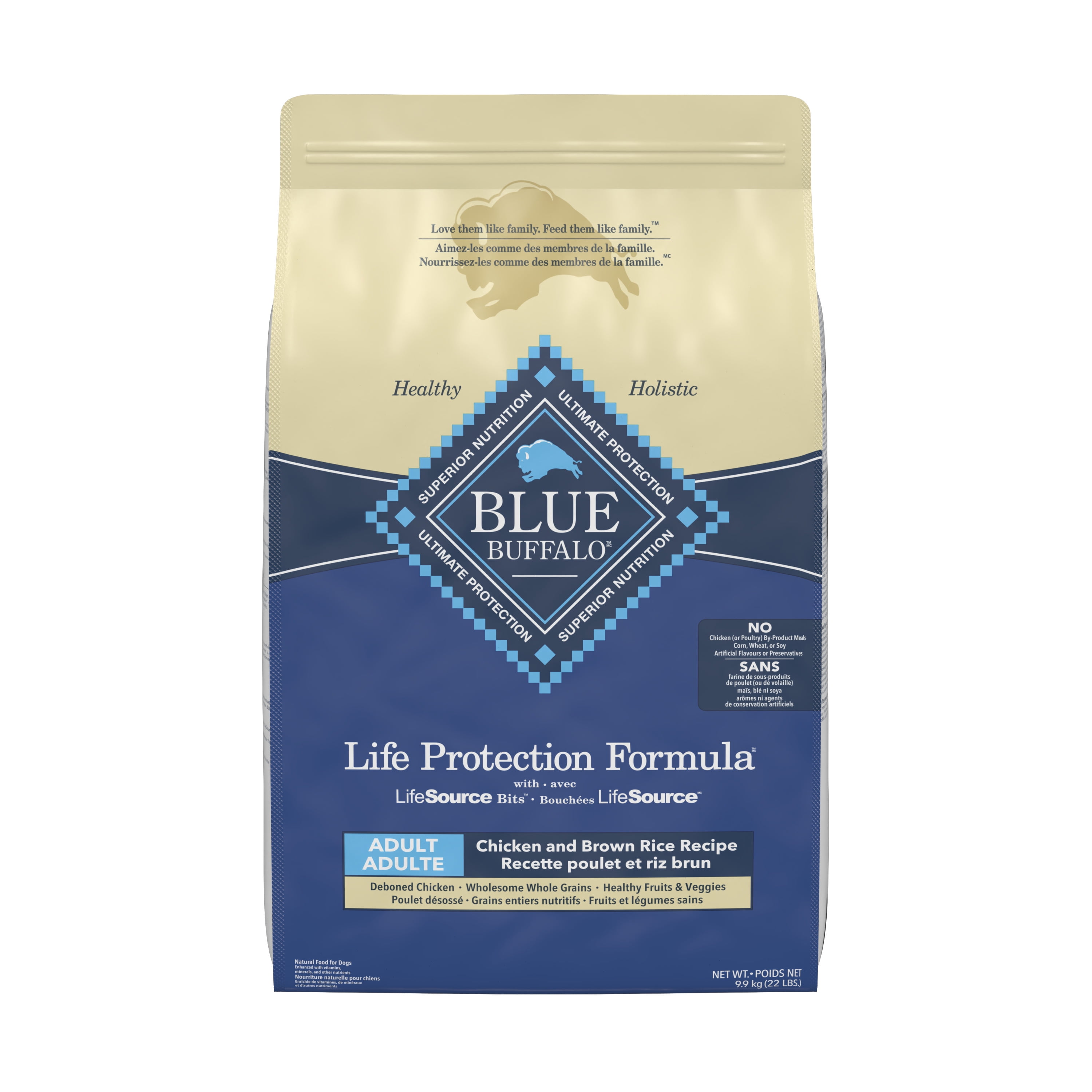 Blue Buffalo Life Protection Formula Adult Dry Dog Food, Chicken ...