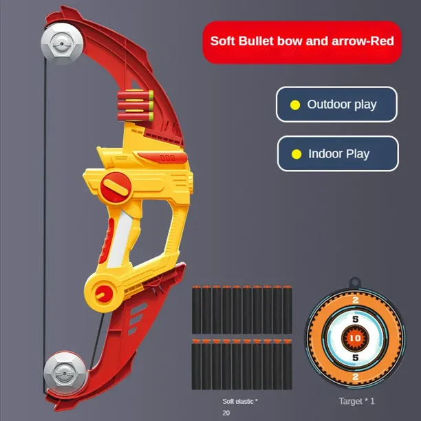 Children's Bow And Arrow Toy ,Disassembly Bow Gun Manual Shooting EVA ...