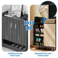 Dextrus 5-Tier Shoe Cabinet, Modern Shoe Storage with Doors & Open ...