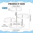 3-Tier Rotatable Acrylic Ring Display Riser Stands Round Jewelry ...