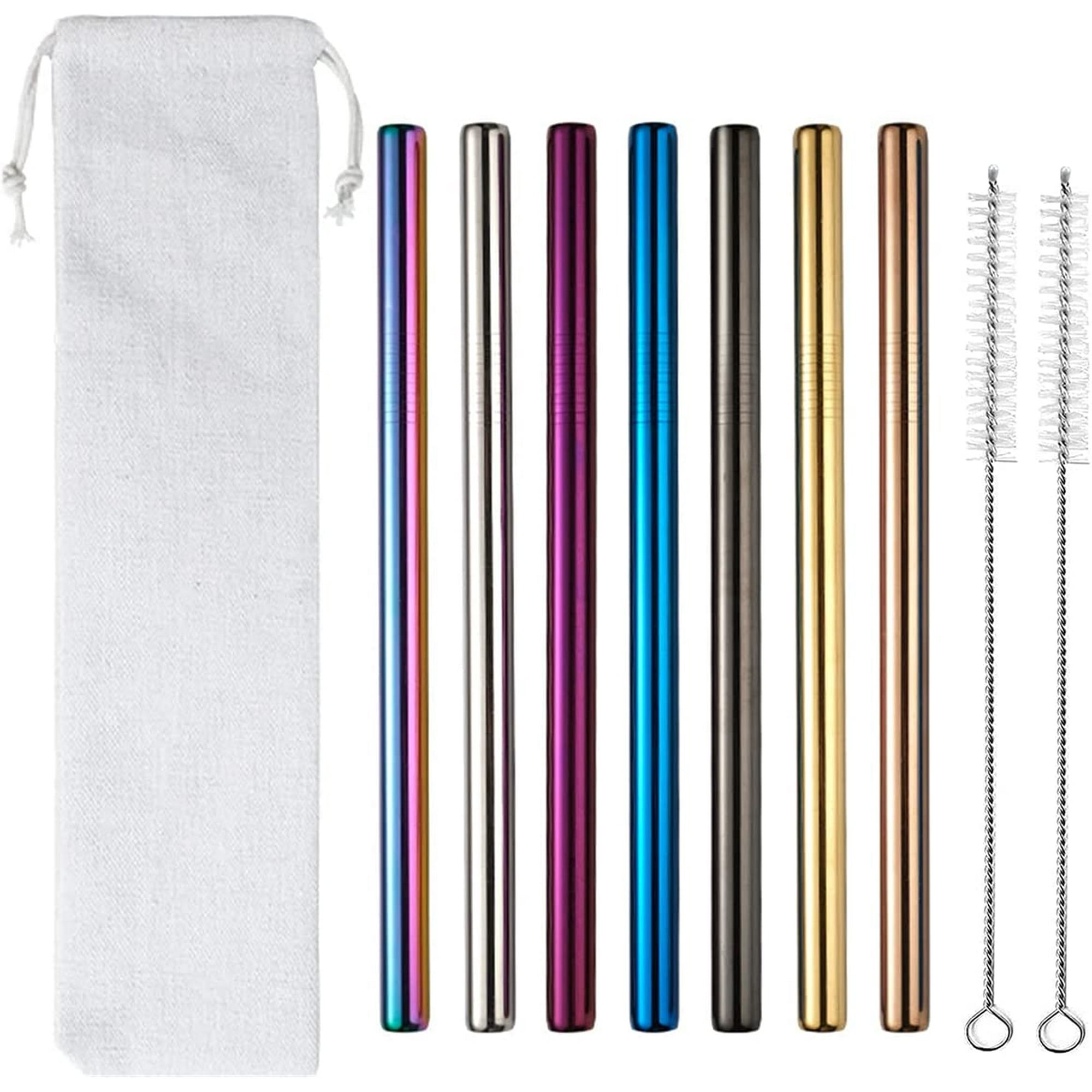 Click here for Unbranded 7 Pcs 8.5 Reusable Boba Drinking Straws... prices