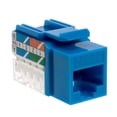 Cables Direct Online Blue Cat5e RJ45 Keystone Jack 45 Degree 8P8C 110 ...