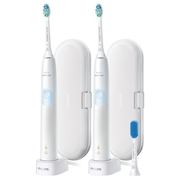 Philips Sonicare PerfectClean White Rechargeable Toothbrush, 2 Pack ...
