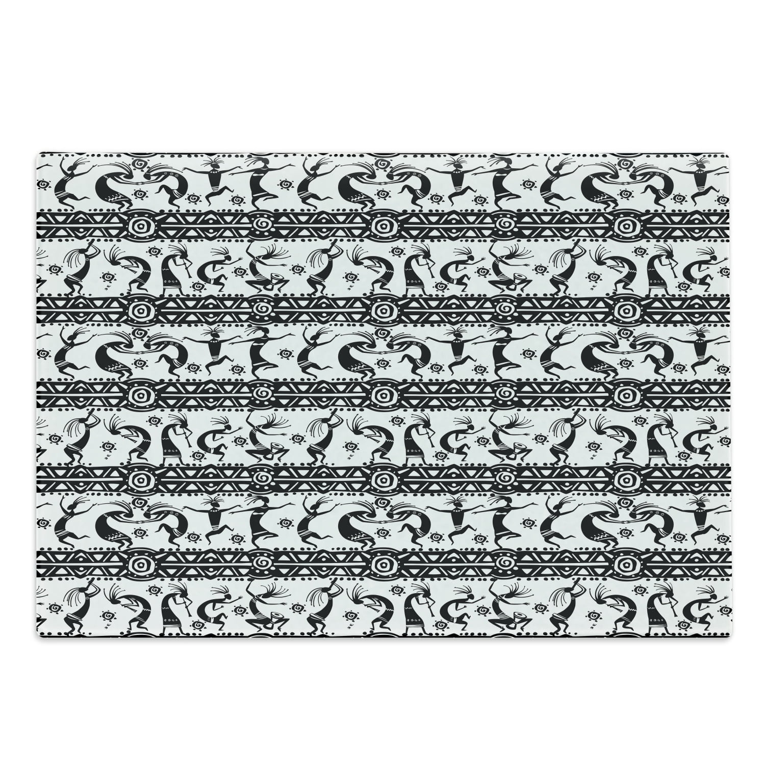African Cutting Board, Dancing Oriental Ornate Design Elements ...
