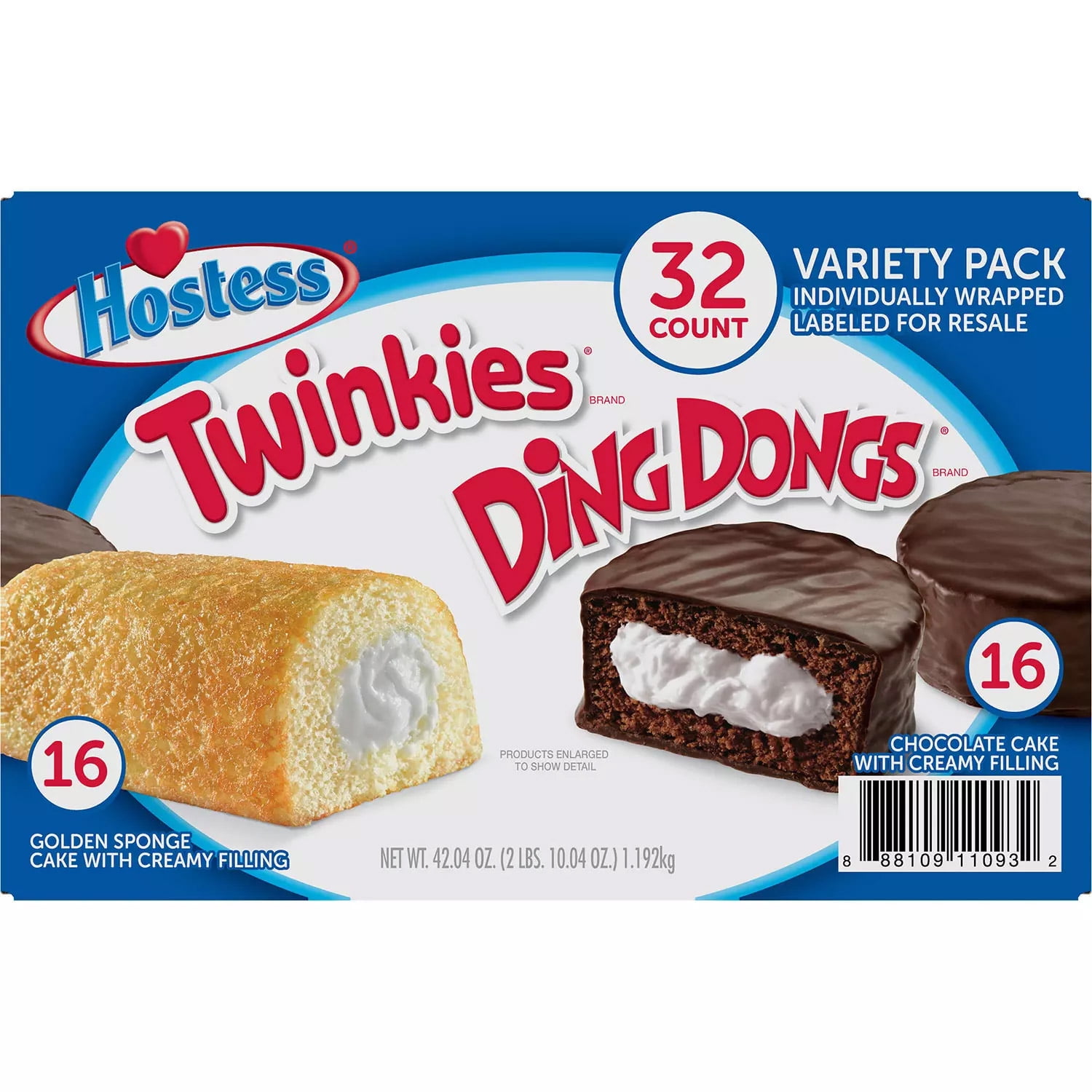 Hostess Twinkies And Ding Dongs Variety Pack (1.31 oz., 32 pk ...