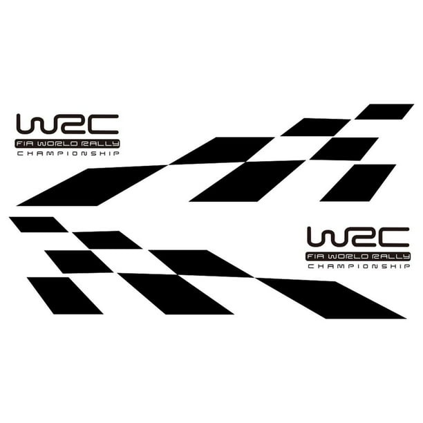 Peggybuy WRC+Sports Racing Grid Car Decals Sticker Set Side Body ...