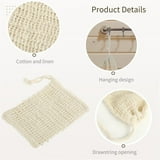50PCS Biodegradable Mesh Soap Bags, Natural Sisal Soap Saver ...
