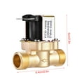 1/2'' AC220V Solenoid for Valve Brass Normally Closed Electric Solenoid ...
