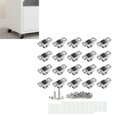 20Pack Small Quiet Swivels Casters Moving Furniture Casters Pulley 360 ...