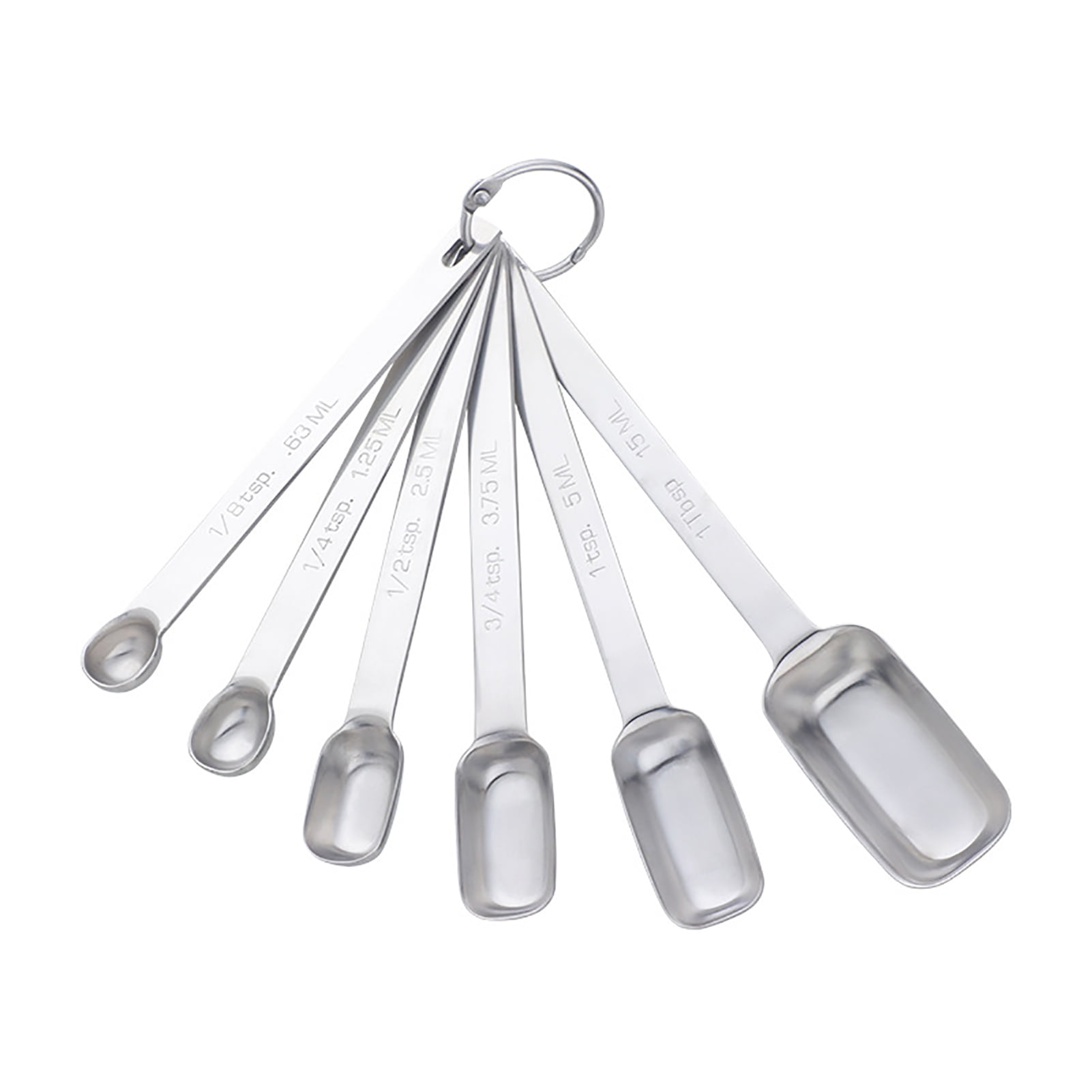Reheyre Convenient 6-Piece Measuring Spoon Set - Multi-Purpose Metal ...