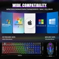 Walmart Wired Gaming Keyboard & Mouse Combo, LED RGB Backlit, 104 Keys ...