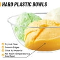 6 oz Mini Clear Plastic Bowls, 80 Pack Disposable Hard Plastic Party ...