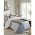 4 Piece Duvet Cover Set Full, Impressionist Style Brown Color Block ...