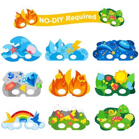 Make a Mask Kit Crafts for Kids International World Earth Element Mask ...