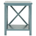 Free Shipping! Safavieh Candence Coastal Cross Back End Table Slate ...