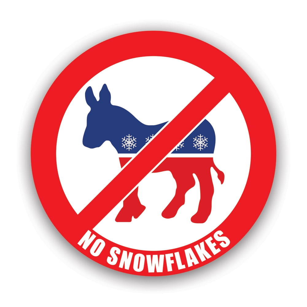 No Snowflakes Sticker Decal - Self Adhesive Vinyl - Weatherproof - Made ...