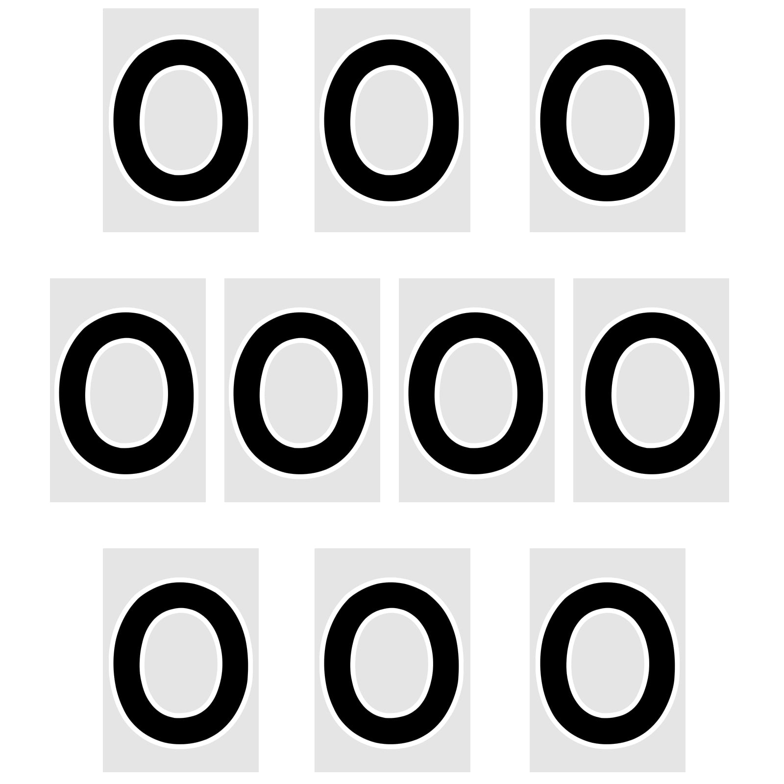 Letter O Patches Iron on Heat Transfer Letters 2 Inch Black Letter DIY ...