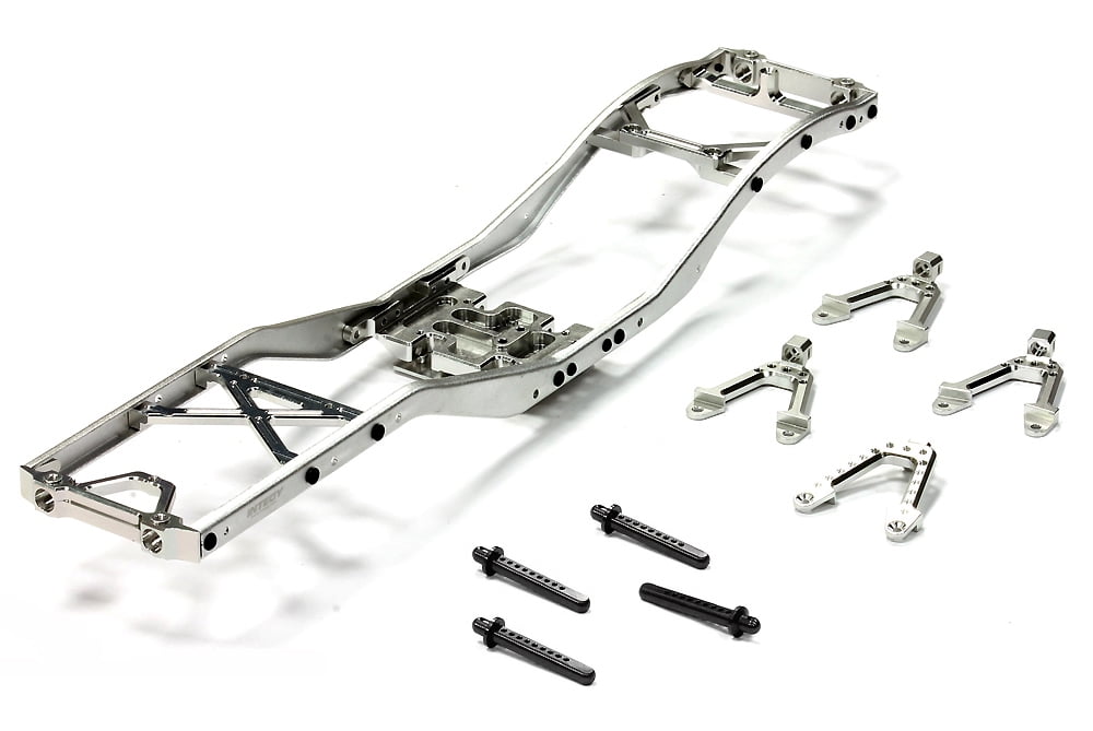 Integy RC Toy Model Hop-ups C24857SILVER V2 Alloy Ladder Frame Chassis ...