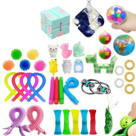 TheFound Silicone Decompression Toy Set Stress Relief Toys Kit for Kids ...