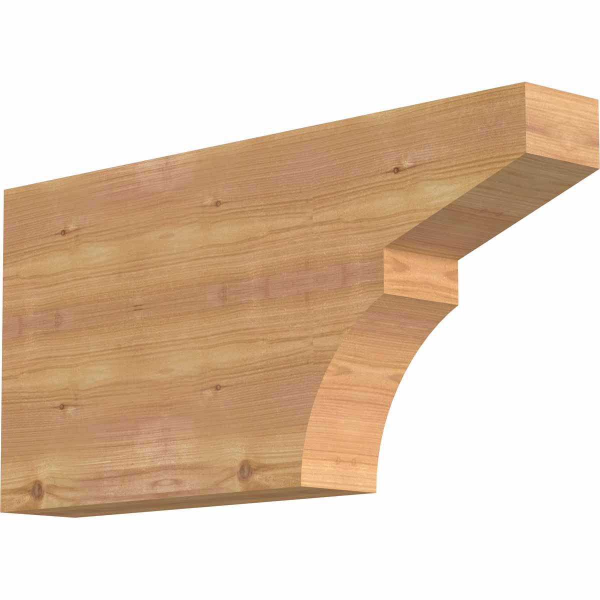 3 1/2"W x 12"H x 24"L Monterey Smooth Rafter Tail, Western Red Cedar ...