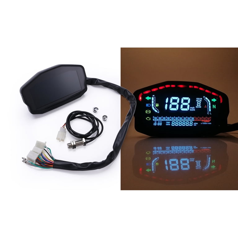 LCD Instrument Cluster For Motorcycles Digital Motorcycle Speedometer ...