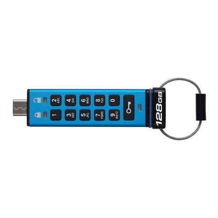 Kingston Ironkey Keypad 200 USB-C 128GB Encrypted Flash Drive | OS ...