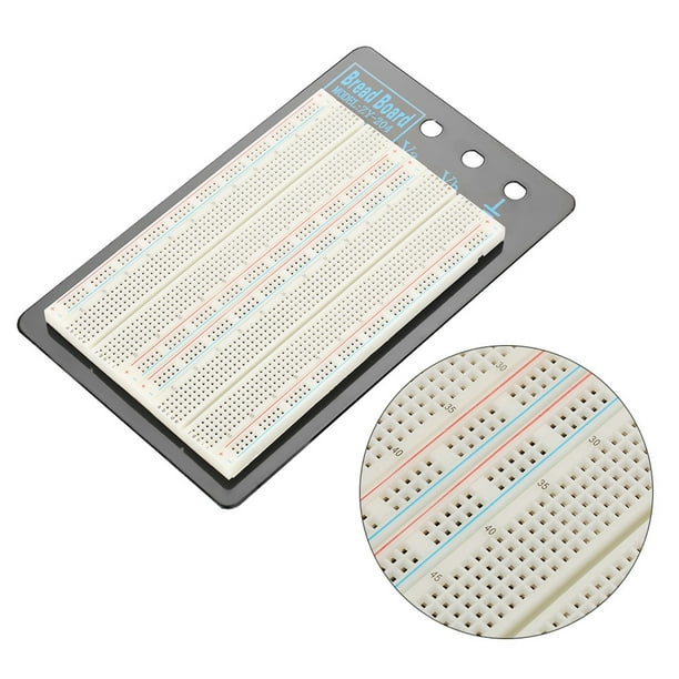 Solderless Breadboard, 1660 Points Holes Plug-in Breadboard Breadboard ...