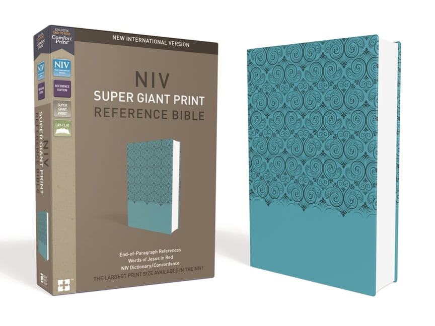 NIV Super Giant Print Reference Bible Imitation Leather Blue Red niv-super-giant-print-reference-bible-imitation-leather-blue-red