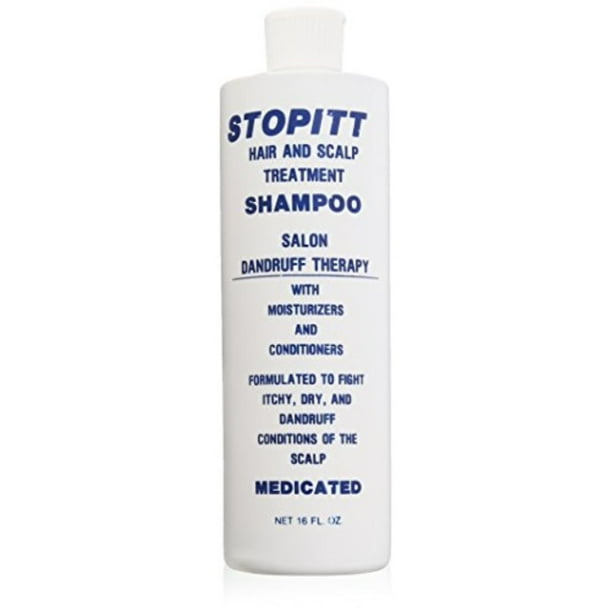 stopitt hair and scalp treatment shampoo, 16 ounce - Walmart.com ...