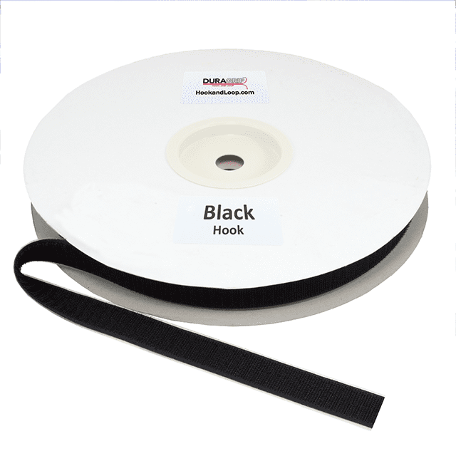 DuraGrip® Brand - 1" Black Hook Peel & Stick - Rubber - Walmart.com