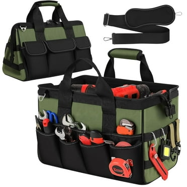 Heavy-Duty Tool Bags for Men - 18-inch Tool Bag, Waterproof Oxford Tool ...
