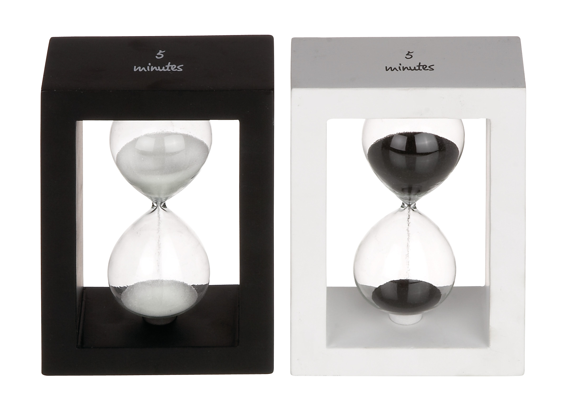 DecMode Black Wood Contemporary Timer, Set of 2 - Walmart.com