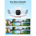 DEKCO 2K Outdoor Security Camera 2 Pack, Wired/Wireless, Night Vision ...